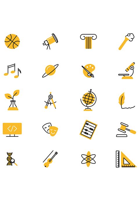 20 School Icons Set Masterbundles