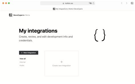 Notion Api Integrations Notion帮助中心
