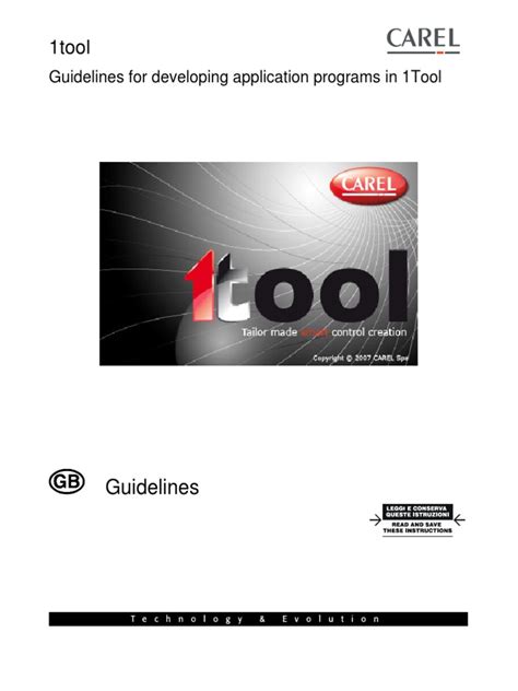 Carel 1tool Guidelines Eng Pdf Letter Case Parameter Computer