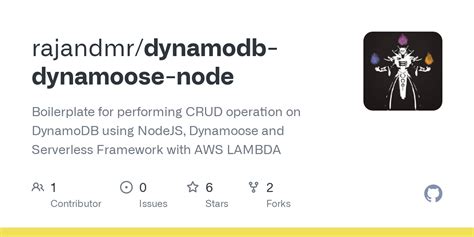 Github Rajandmrdynamodb Dynamoose Node Boilerplate For Performing