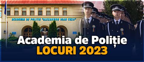 Mâine încep înscrierile pentru Academia de Politie