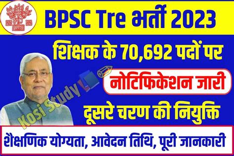 Bihar Bpsc Teacher Vacancy 2023 बिहार में 70692 शिक्षकों की होगी