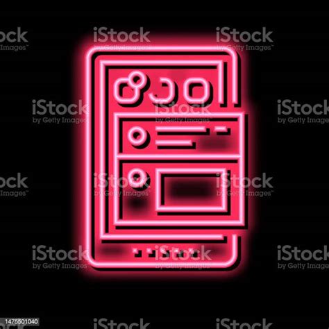 태블릿 디스플레이의 소셜 페이지 네온 글로우 아이콘 그림 0명에 대한 스톡 벡터 아트 및 기타 이미지 0명 Brand Name Video Game 벡터 Istock