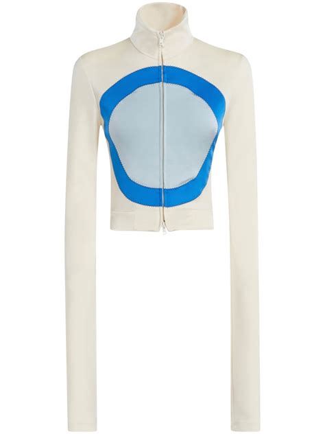 Marni Graphic Print Zip Up Jacket Farfetch