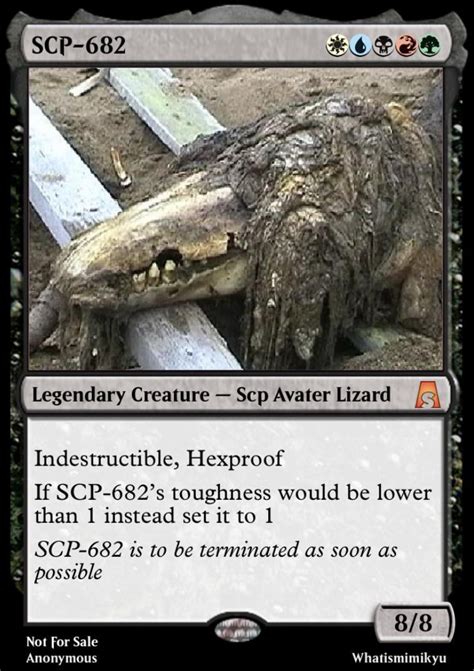 A Mtg Card For Scp 049 Scp 500 Scp 682 And Scp 2662 Rscp