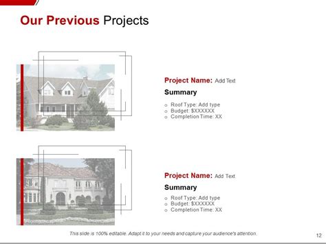 Residential Roofing Proposal Powerpoint Presentation Slides Template