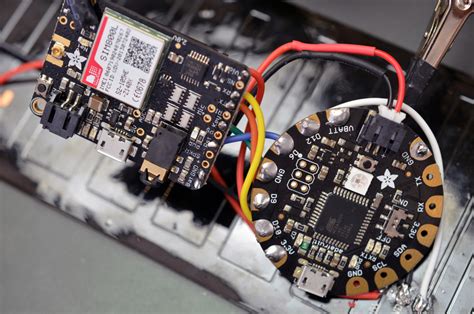 Circuit Assembly Flora Fona Adafruit Learning System