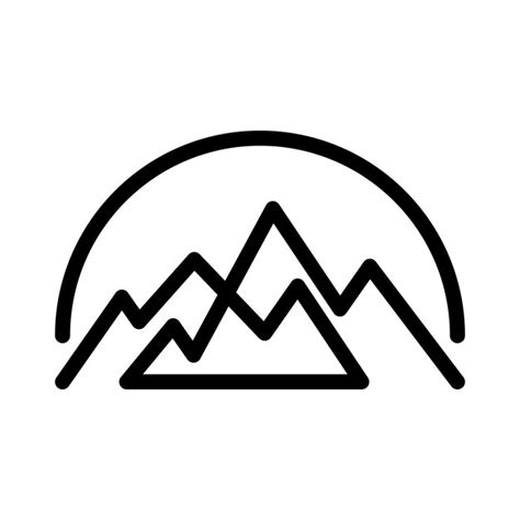 Premium Vector Simple Mountain Logo Design