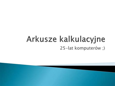 Ppt Arkusze Kalkulacyjne Powerpoint Presentation Free Download Id