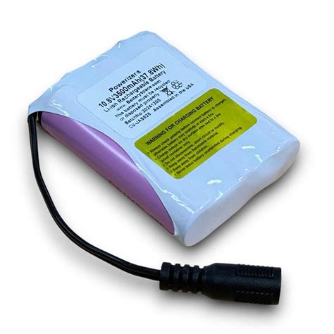 custom li ion 18650 battery 10 8v 3500mah 37 8wh 7 3a rate inr18650