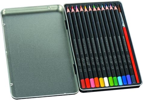 Crayons de Couleur aquarellables Conté boîte métal x Papeshop