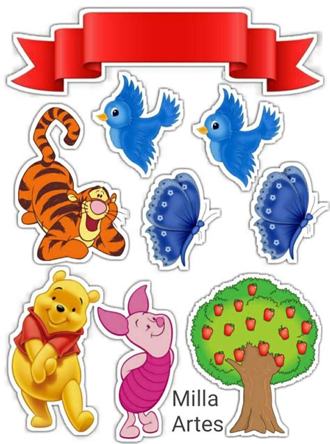 Winnie The Pooh Cake Topper Printable