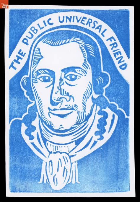The Public Universal Friend Linocut Circa 2020