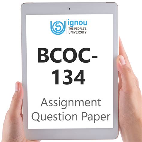 IGNOU BCOC 134 Assignment Question Paper Free Download 2023 24
