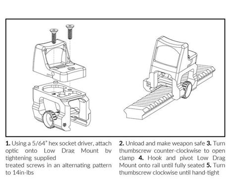 AEX Riser Mount For RMR Red Dot Sight Black Airsoft Extreme