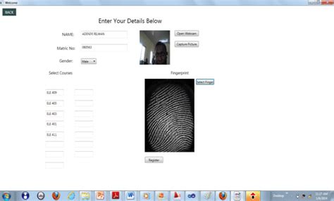 fingerprint authentication stage download scientific diagram