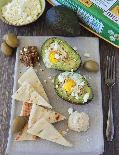 Mediterranean Baked Eggs In Avocado Recipe Cooking With Ruthie
