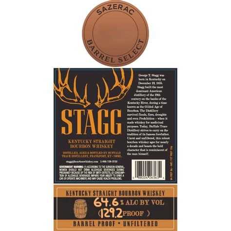 Buy Stagg Sazerac Barrel Select® Online Main Street Liquor