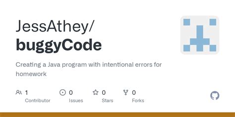 Github Jessatheybuggycode Creating A Java Program With Intentional