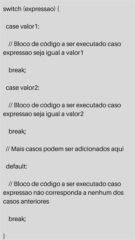 Estruturas De Controle Em Java Switch Case Erick Nava Java Dio