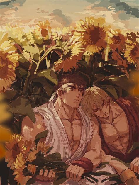 Ryu And Ken Masters Street Fighter Drawn By Yuiofire Danbooru