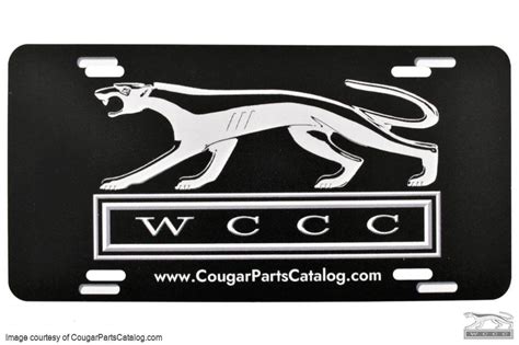 License Plate Misprint Running Cat Wccc New ~ 1967 1973 Mercury