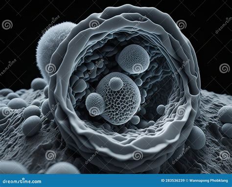 Intricate Molecular Structures Revealed Electron Microscopy S