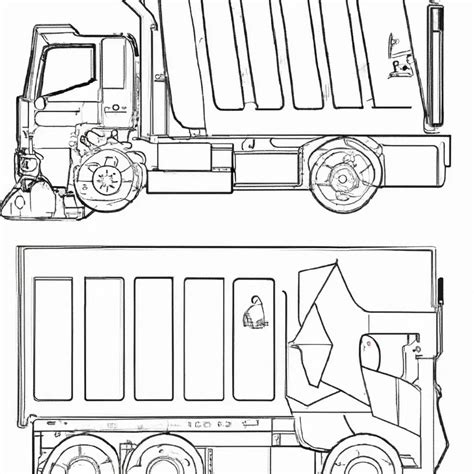 Desenhos de Caminhões de Lixo para Imprimir e Colorir