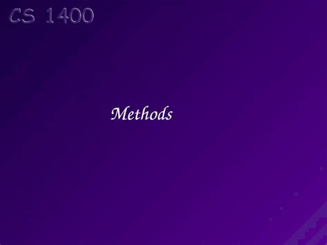 pptx methods topics built in methods methods that return a value