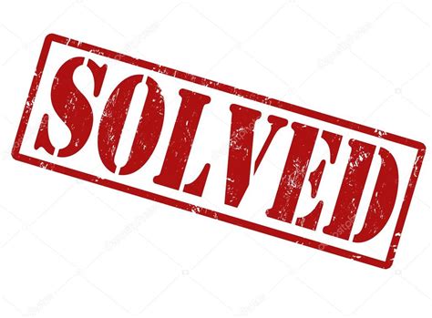 Solved Stamp — Stock Vector © Roxanabalint 32001975