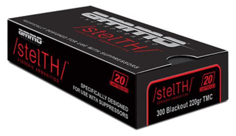 Ammo Inc 300 Blackout 220gr Subsonic Stealth Tmc