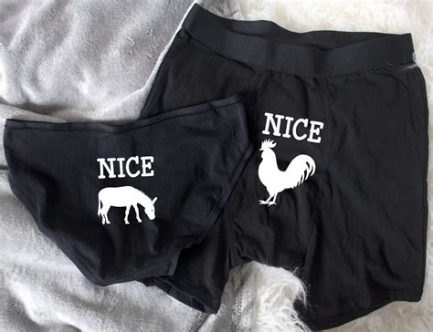 Funny Underwear Set For Couples Manly T Personalized Boxers For