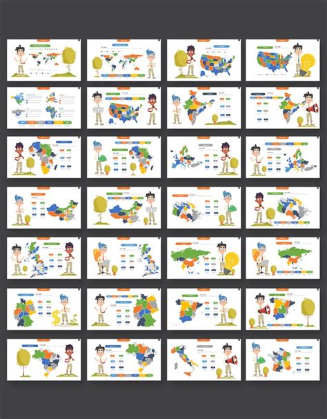 Map Infographic Powerpoint Presentation Templates Incl Map And Infographic Envato