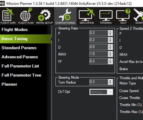 Mission Planner Ardurover Pixhawk Ch Option Issue Mission