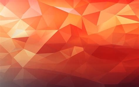 Premium Photo Techno Texture Polygonal Redorange Triangles Vector