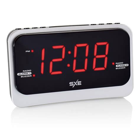 SXE Digital 1 4 LED Clock Radio With USB Charging Port Wayfair