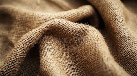 Textured Burlap Fabric Background Showing Natural Fiber Weave Stock