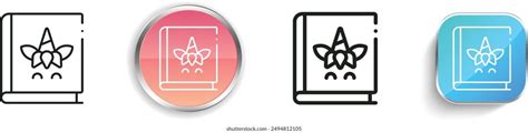 Conduct Icon Thin Linear Regular Button Stock Vector Royalty Free