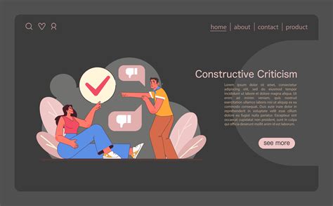 Constructive Criticism Concept Flat Illustration 45374435 Vector Art