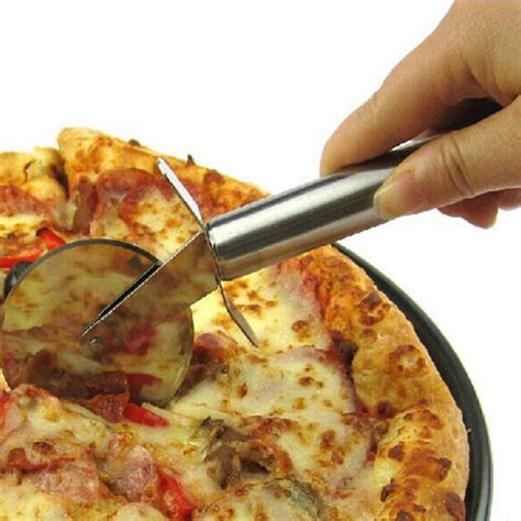 유용한 가족 스테인레스 스틸 피자 커터 직경 65 Cm 나이프 절단 피자 도구 주방 액세서리 피자 도구 바퀴stainless Steel Pizzastainless