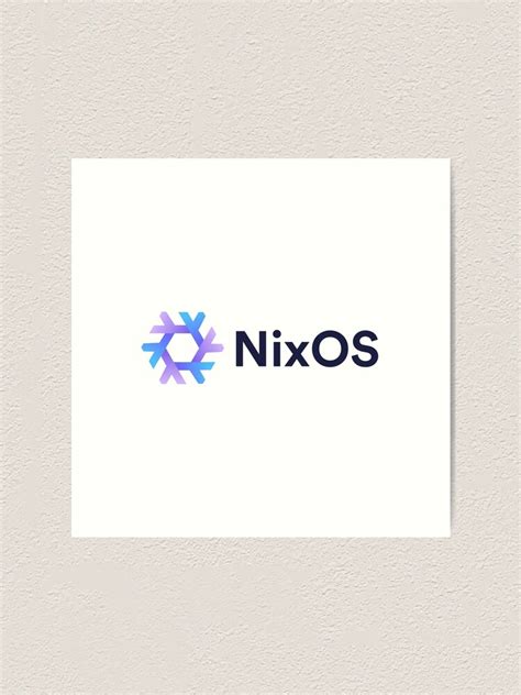 Nixos Logo Art Print By Sean009 Redbubble