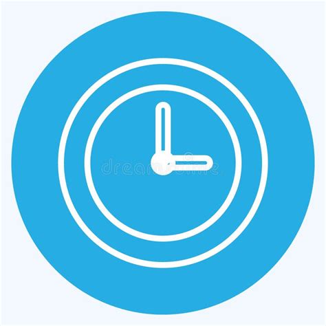 Icon Clock Suitable For Party Symbol Blue Eyes Style Simple Design Editable Design Template