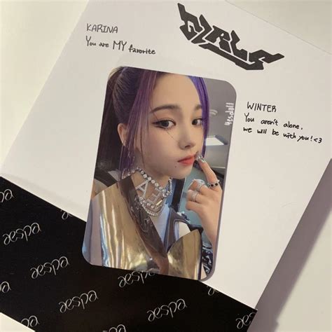 Aespa Girls Deluxe Box Karina Photocard Munimorogobpe
