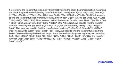 Solved 2 The Block Diagram Of The Control System Is Shown As Figure