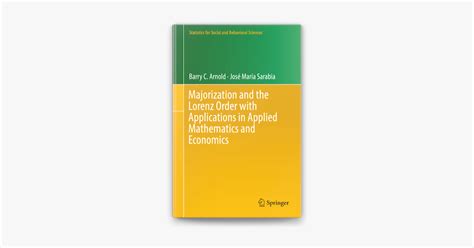 ‎majorization And The Lorenz Order With Applications In Applied