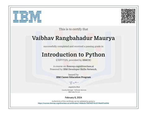 Vaibhav Maurya On Linkedin Ibm Certification
