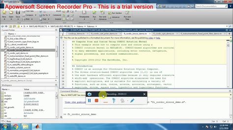 matlab compute sine and cosine using cordic rotation kernel youtube