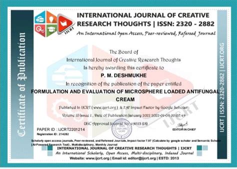 Pooja Deshmukhe On Linkedin Happy To Share That My Research Article On