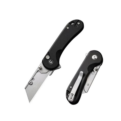 Civivi Elementum Utility Knife Replaceable Blades Black Aluminum