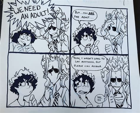 Deggey S Art Blog All Might We Need An Adult Midoriya You Are